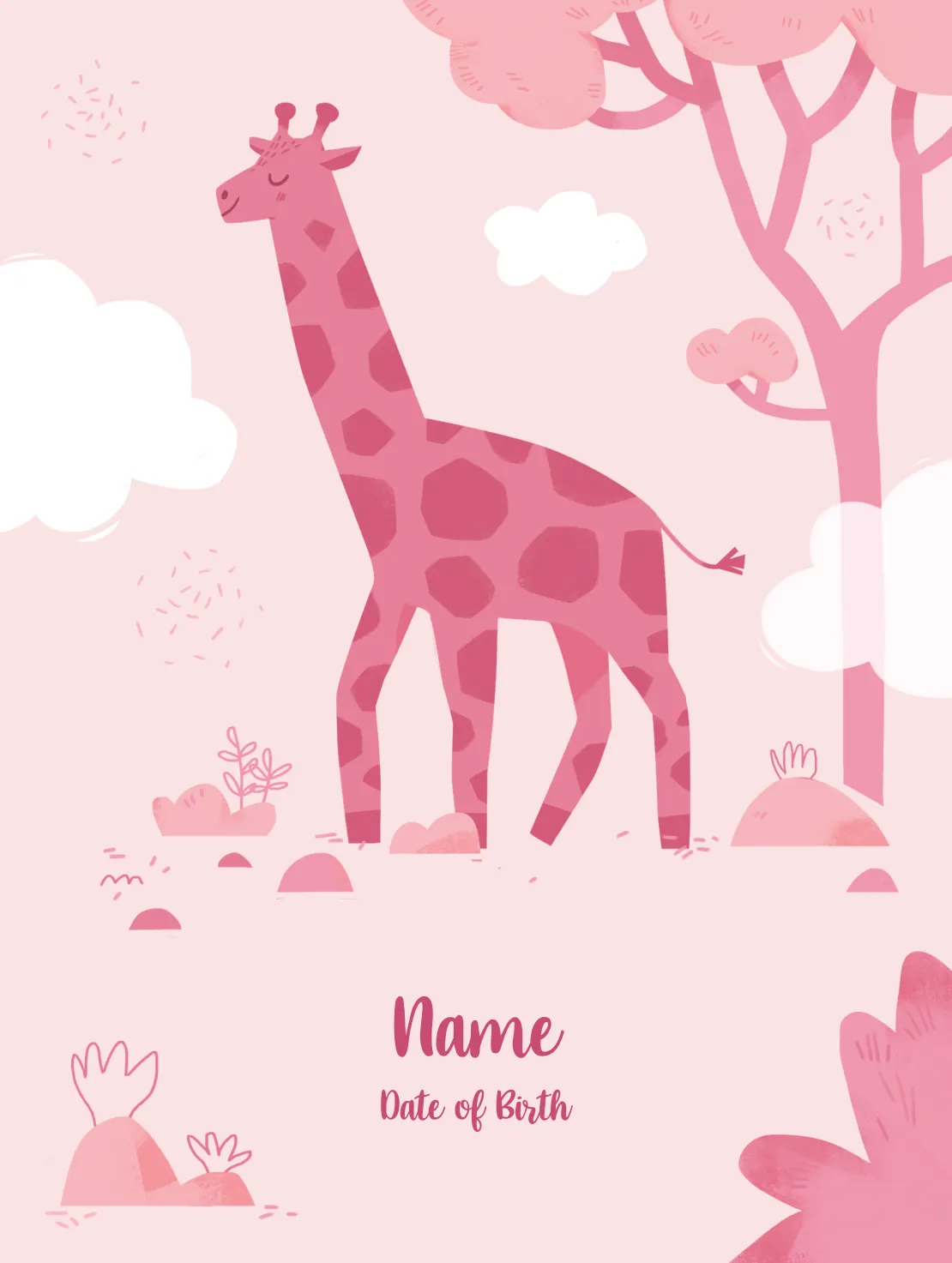 Animal Poster - Giraffe | My Best Book
